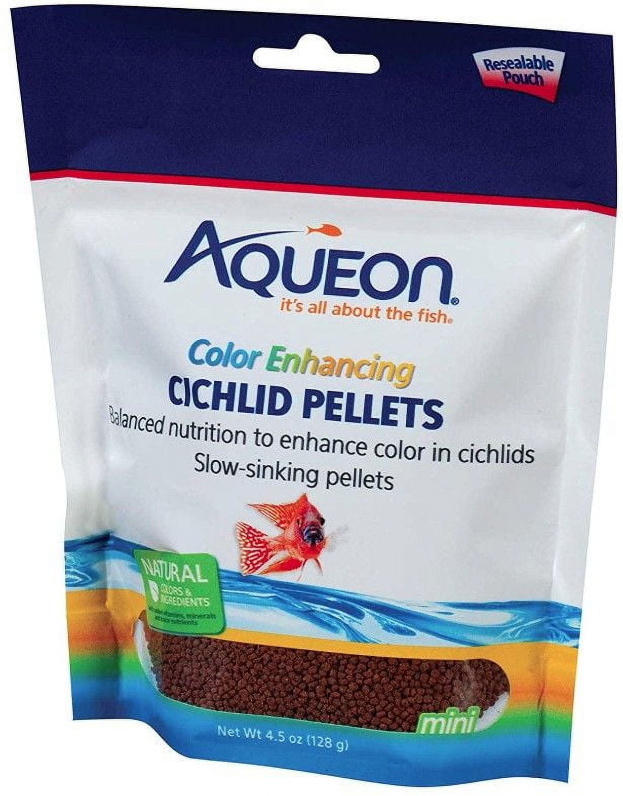 Aqueon Color Enhancing Cichlid Food Pellets [Aquarium, Foods Pelleted ...