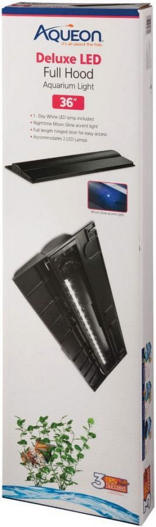 Aqueon Deluxe LED Full Hood 36" Fixture - 5 Watts - Walmart.com