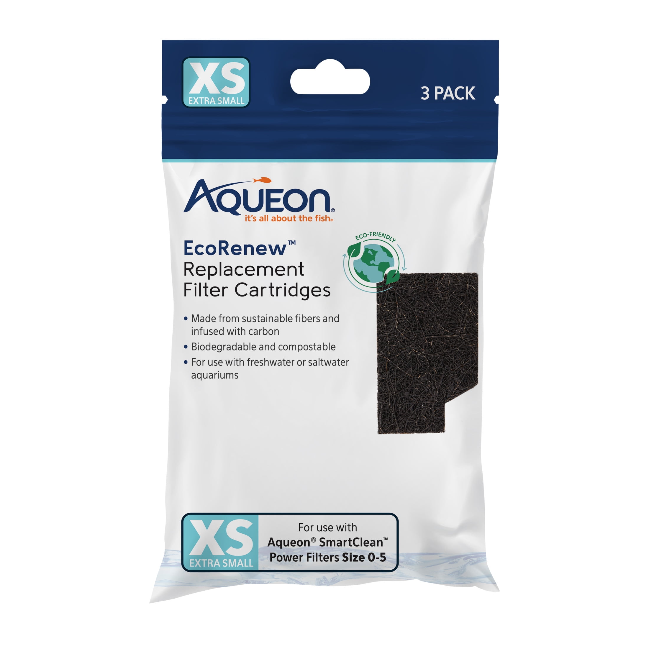 Aqueon EcoRenew Replacement Filter Cartridges Extra Small Extra Small ...
