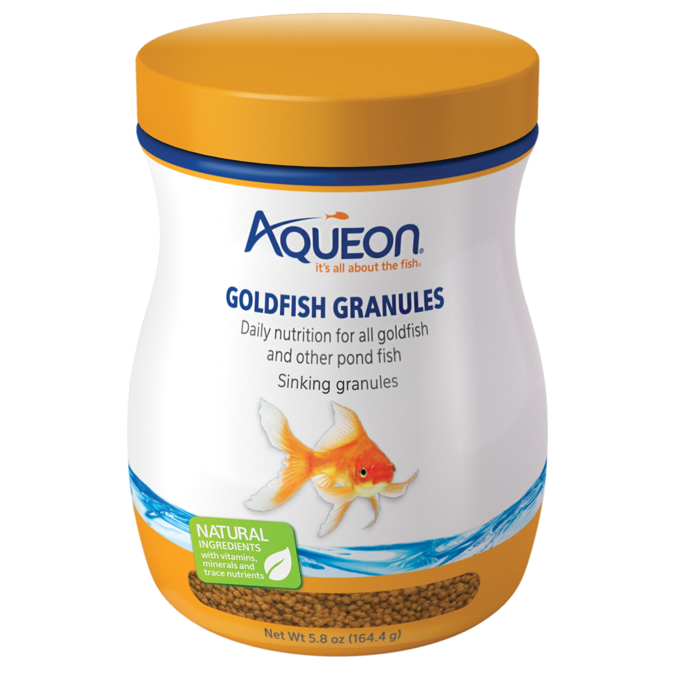 Aqueon, Goldfish Food, 5.8 Ounces, Granules sinking for fish - Walmart.com