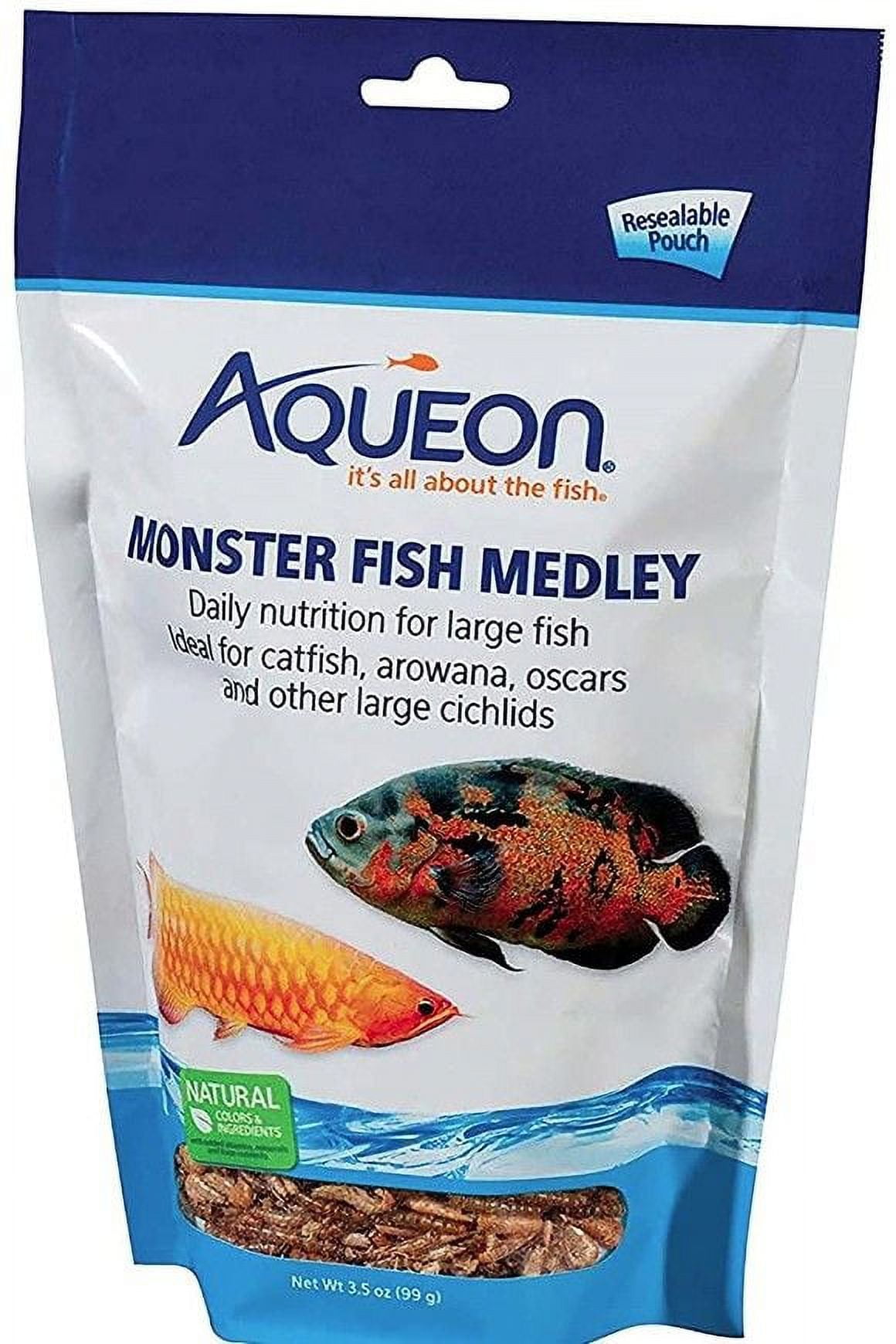 Aqueon Monster Fish Medley Food [Aquarium, Foods Pelleted] 3.5 oz ...