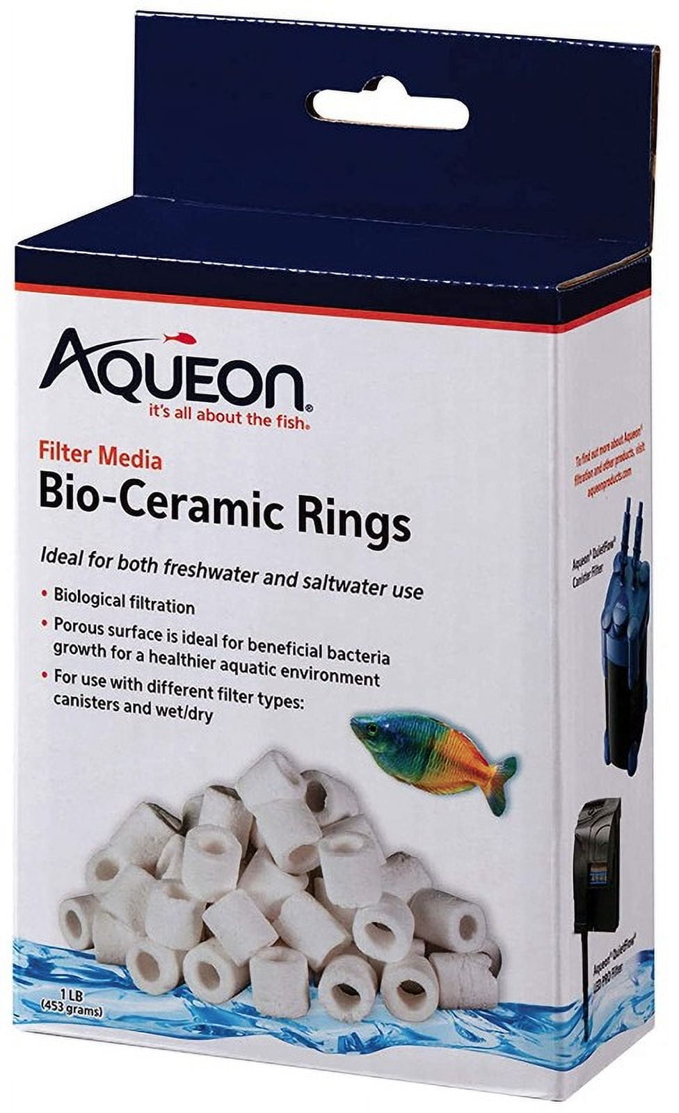 Aqueon QuietFlow Bio Ceramic Rings Filter Media [Aquarium Bio-Media ...