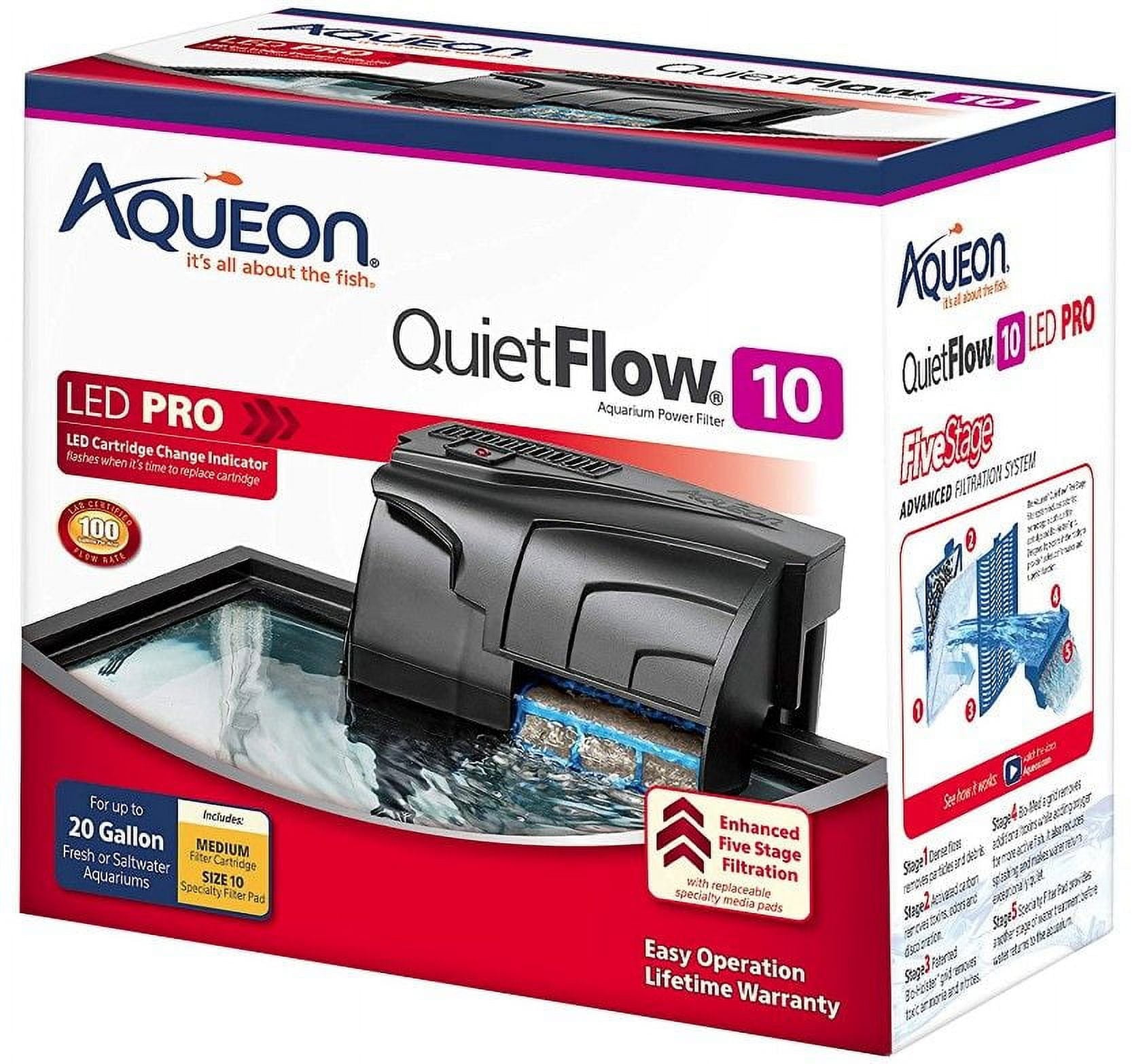 AQUEON QUIETFLOW 10 LED PRO POWER FILTER - Walmart.com