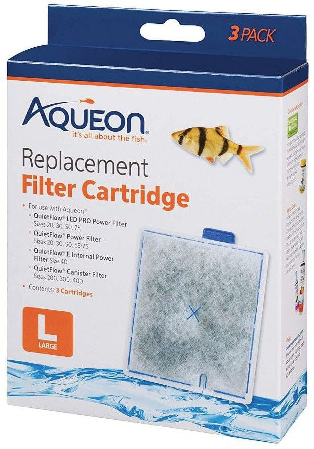 Aqueon QuietFlow Large Replacement Filter Cartridge for Aquarium Water ...