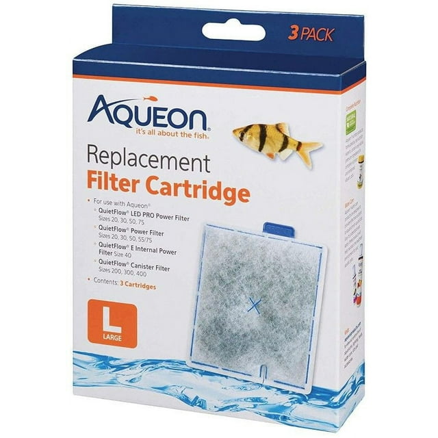 Aqueon QuietFlow Large Replacement Filter Cartridge for Aquarium Water ...