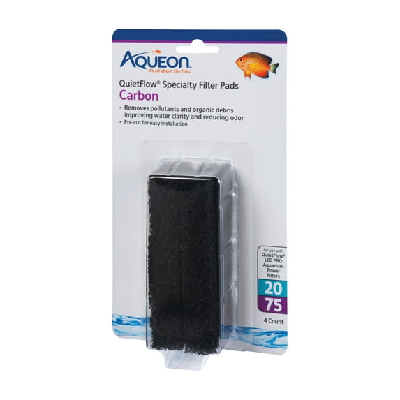 Aqueon Replacement Specialty Filter Pads Carbon 20/75 - Walmart.com