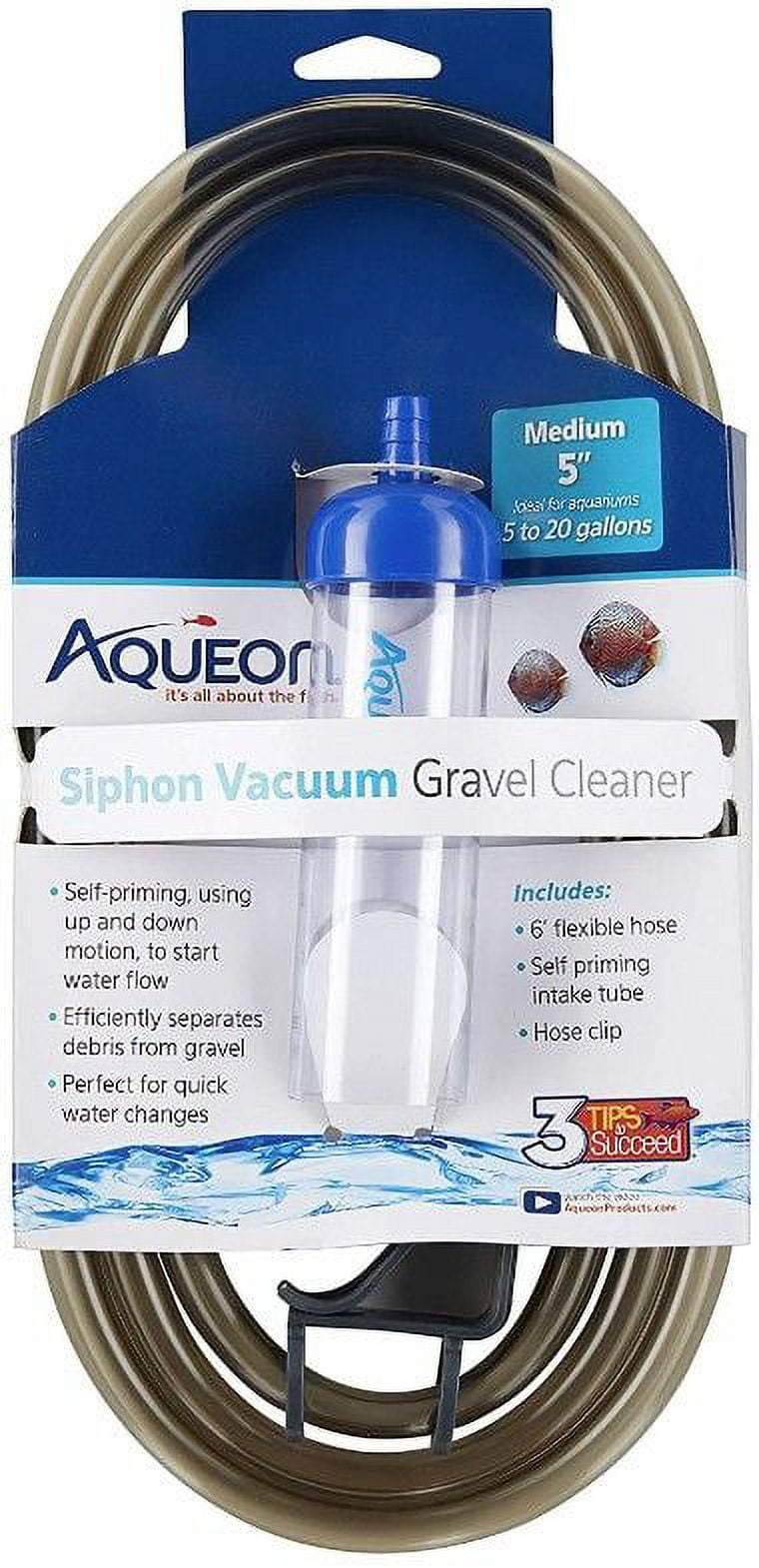 Aqueon Siphon Vacuum Gravel Cleaner [Aquarium, Gravel Vacs] Medium - 5 ...
