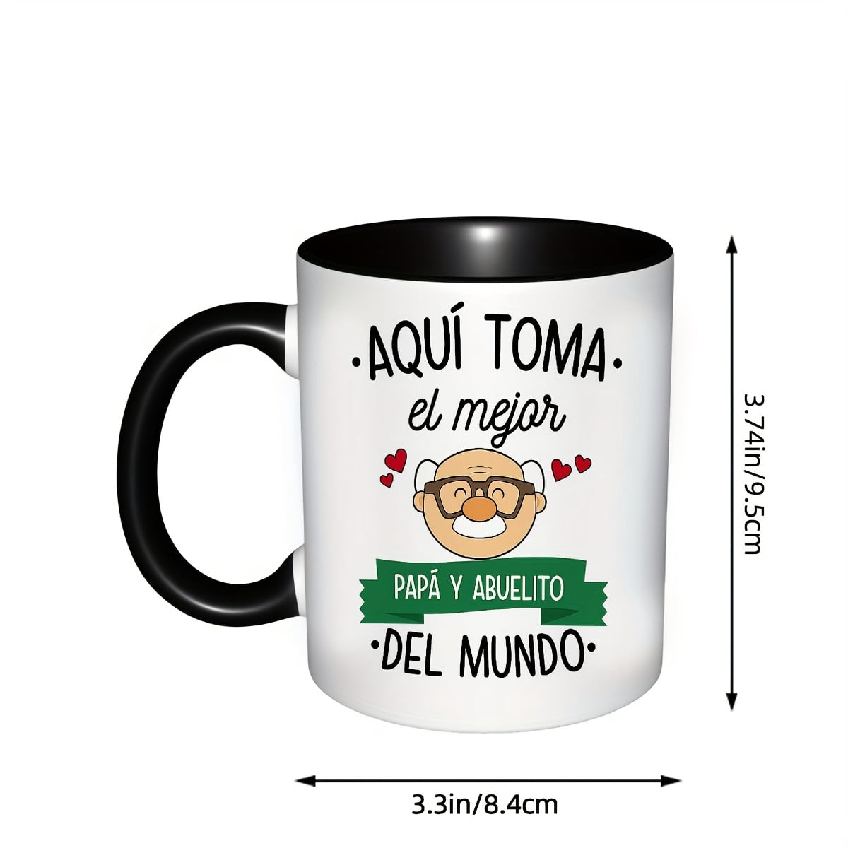 Aqui Toma El Mejor Papa y Abuelito Del Mundo Coffee Mug - Funny Spanish ...