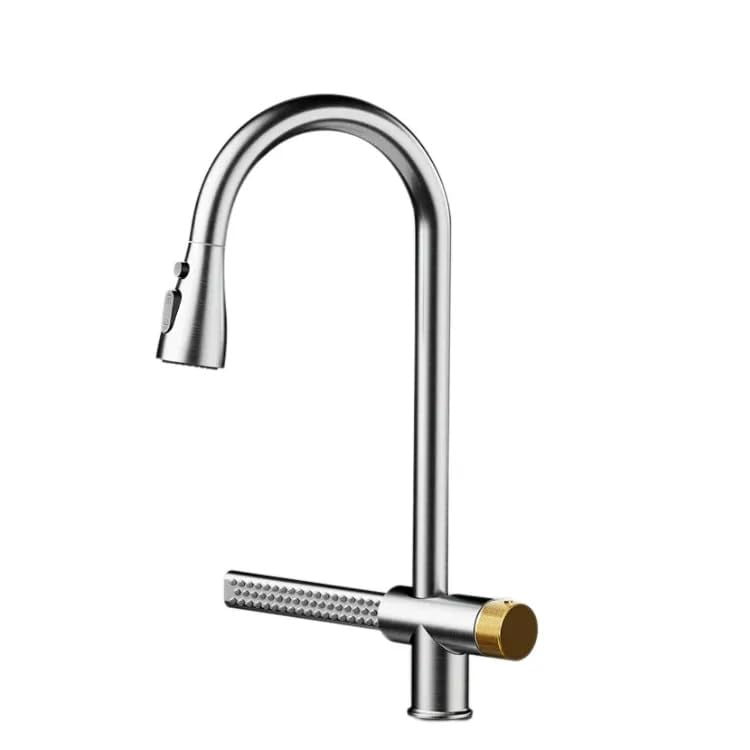 Aquieen Kitchen Faucet Pull Out Hot Cold Pull Out Kitchen Sink Faucet ...