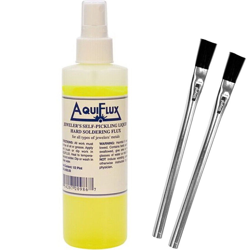 Aquiflux Self Pickling Flux Gold Silver Jewelry Hard Soldering 1/2 Pint ...