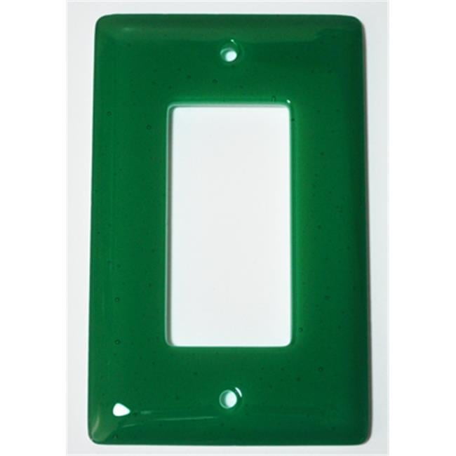 Aquila Art Glass Emerald Green 1 Gang Decora - Walmart.com