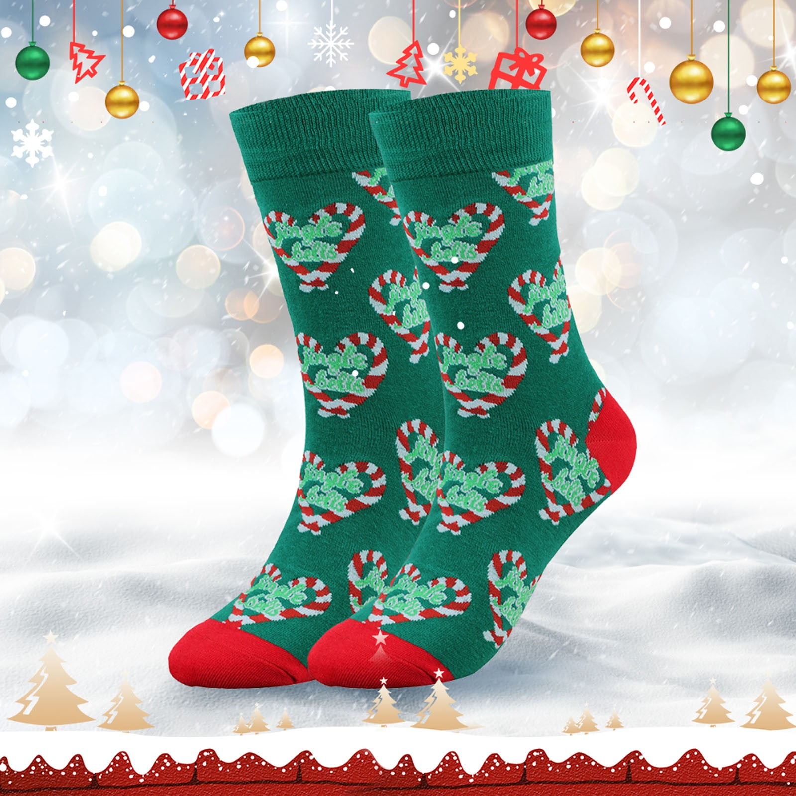 Aquvino Christmas Socks Christmas Socks For Men Women Fun Cute Socks ...