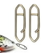 Colaxi 100x Fly Fishing Snap No Knot Snaps Fishing Hook Snap Connector ...