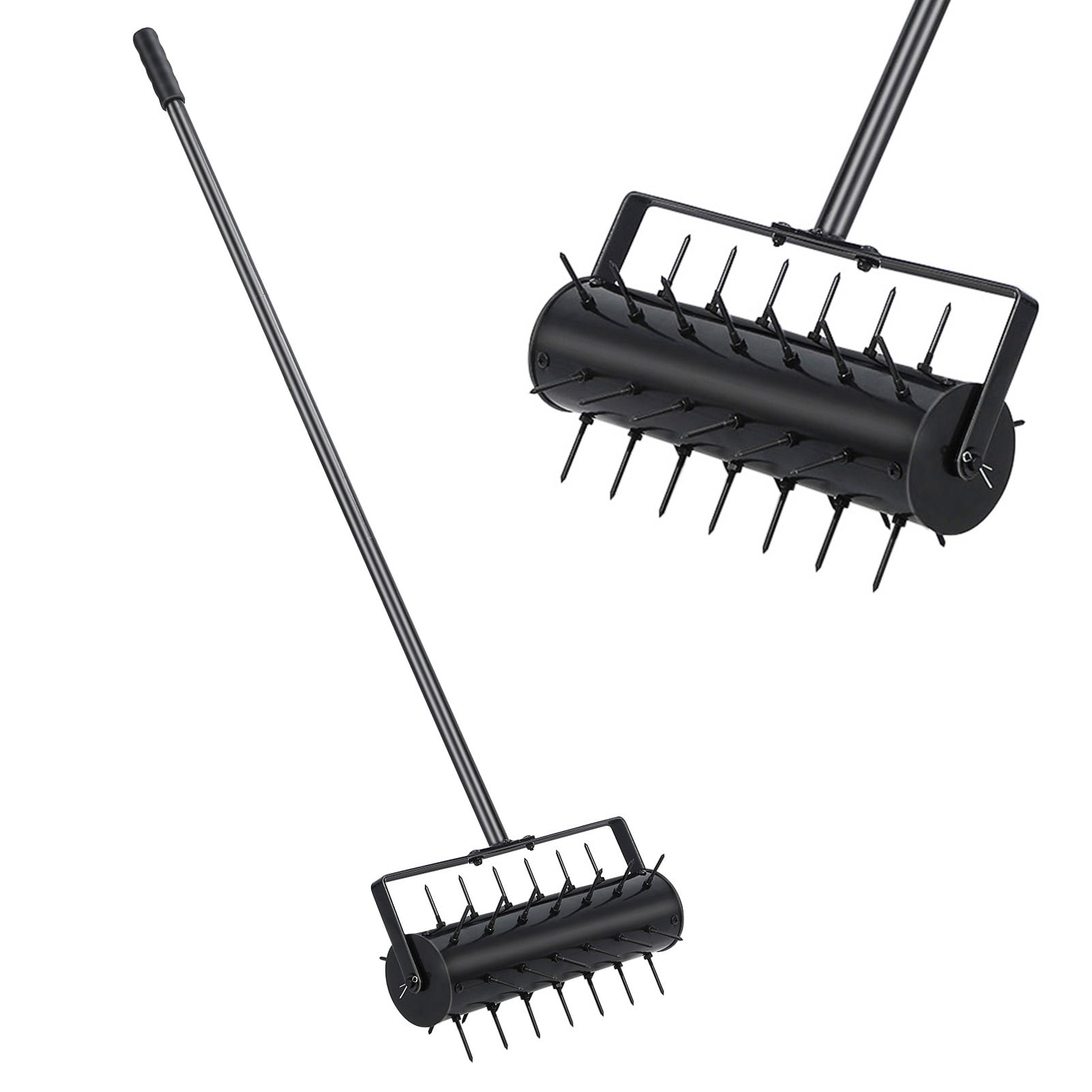 Aqyh 18 inch Lawn Aerator, Heavy Duty Rolling Lawn Aerator Tool, Garden ...