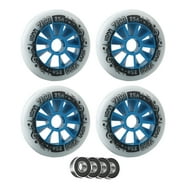 80mm 82A BLACK INLINE Outdoor WHEELS Rec/Fitness x10 - Walmart.com