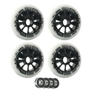 80mm 82A BLACK INLINE Outdoor WHEELS Rec/Fitness x10 - Walmart.com
