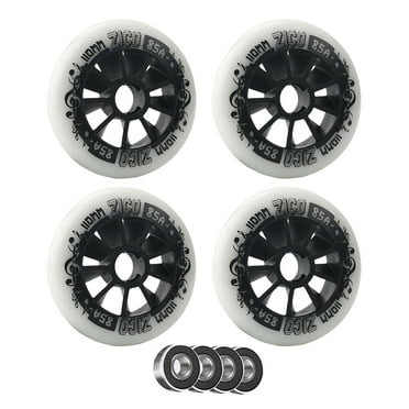 80mm 82A BLACK INLINE Outdoor WHEELS Rec/Fitness x10 - Walmart.com