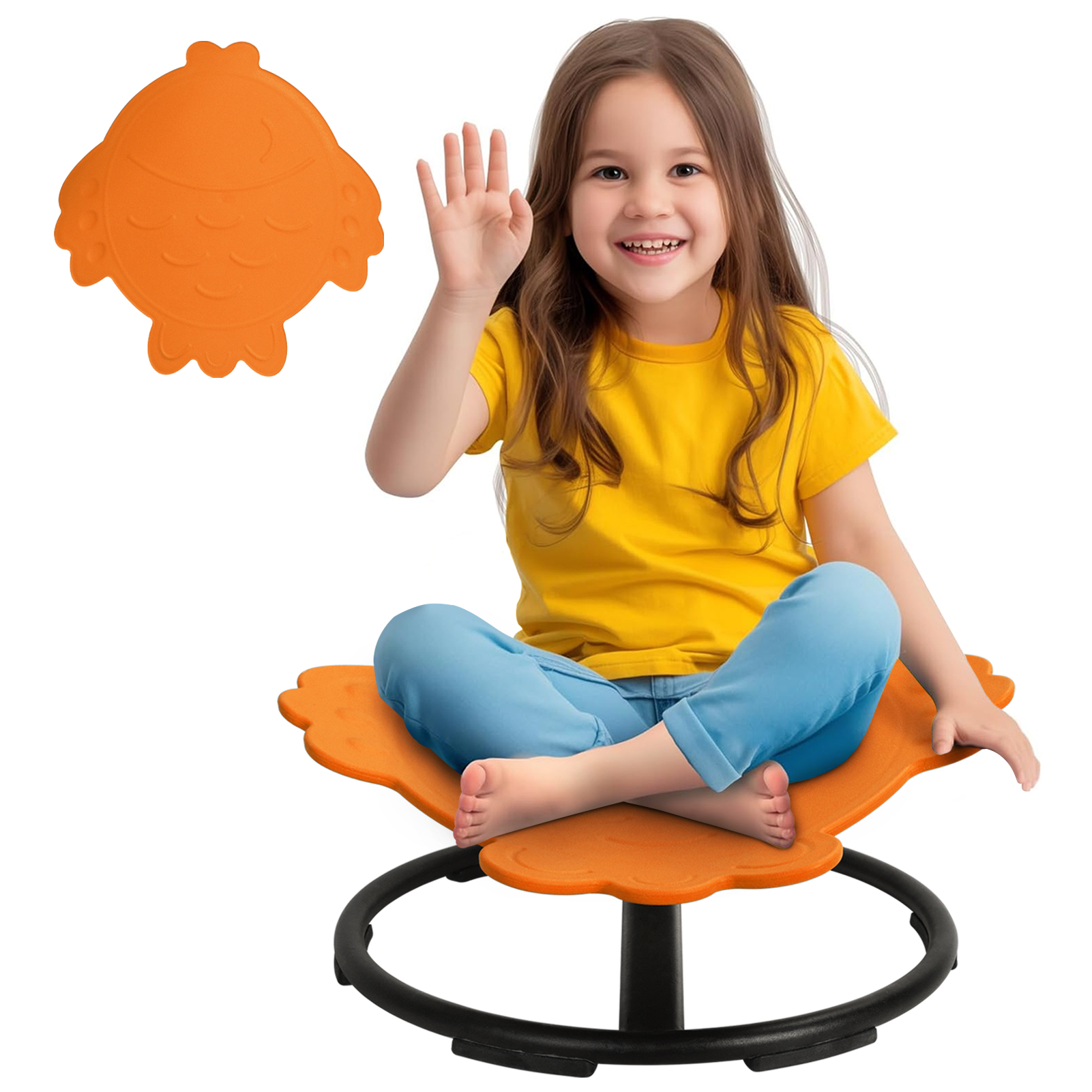 Aqyh Autism Kids Swivel Chair, Sensory Toys Spinning Seat Swivel Chair ...