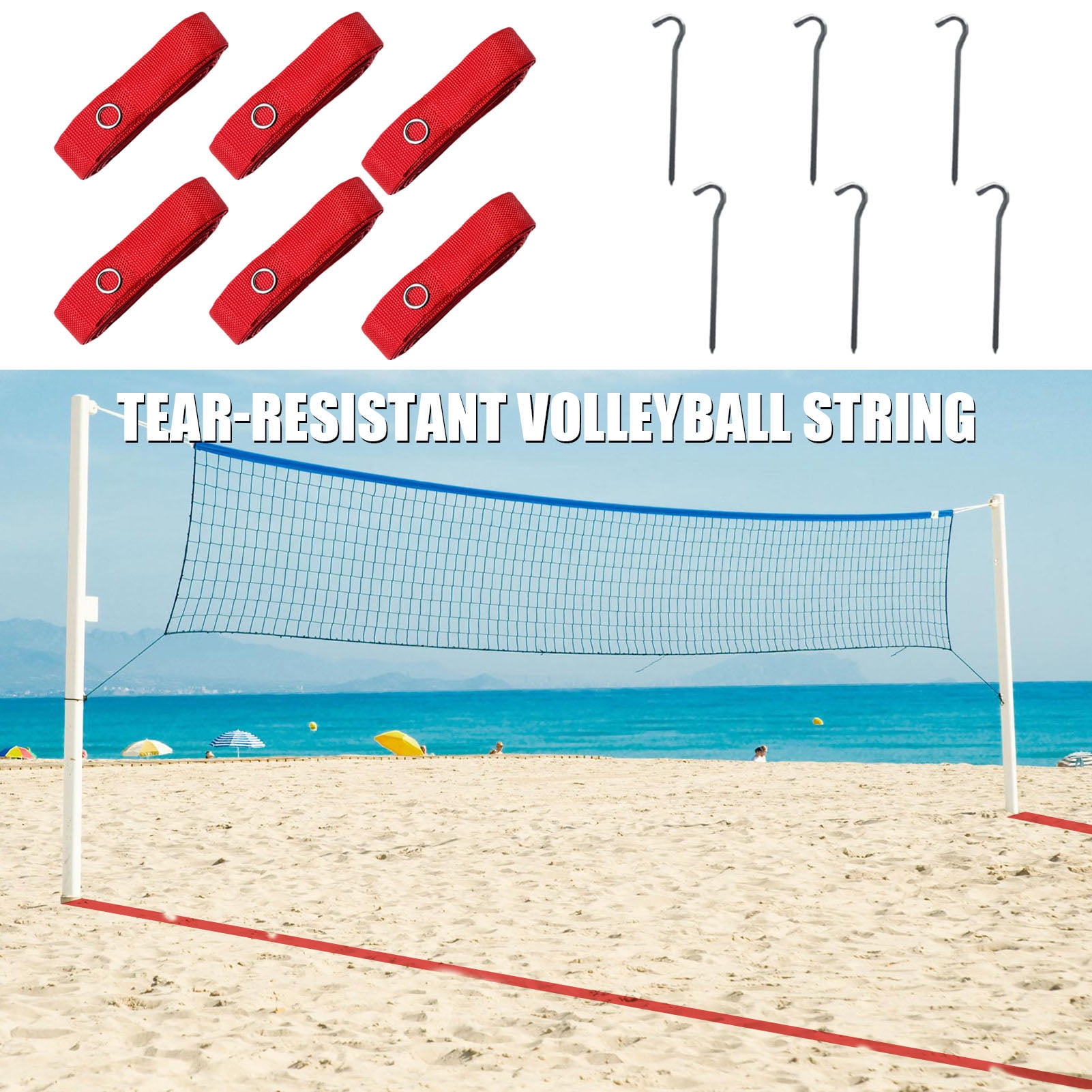 Outdoor Volleyball Lines | Outdoor Volleyball Boundary Lines 2” Black ...
