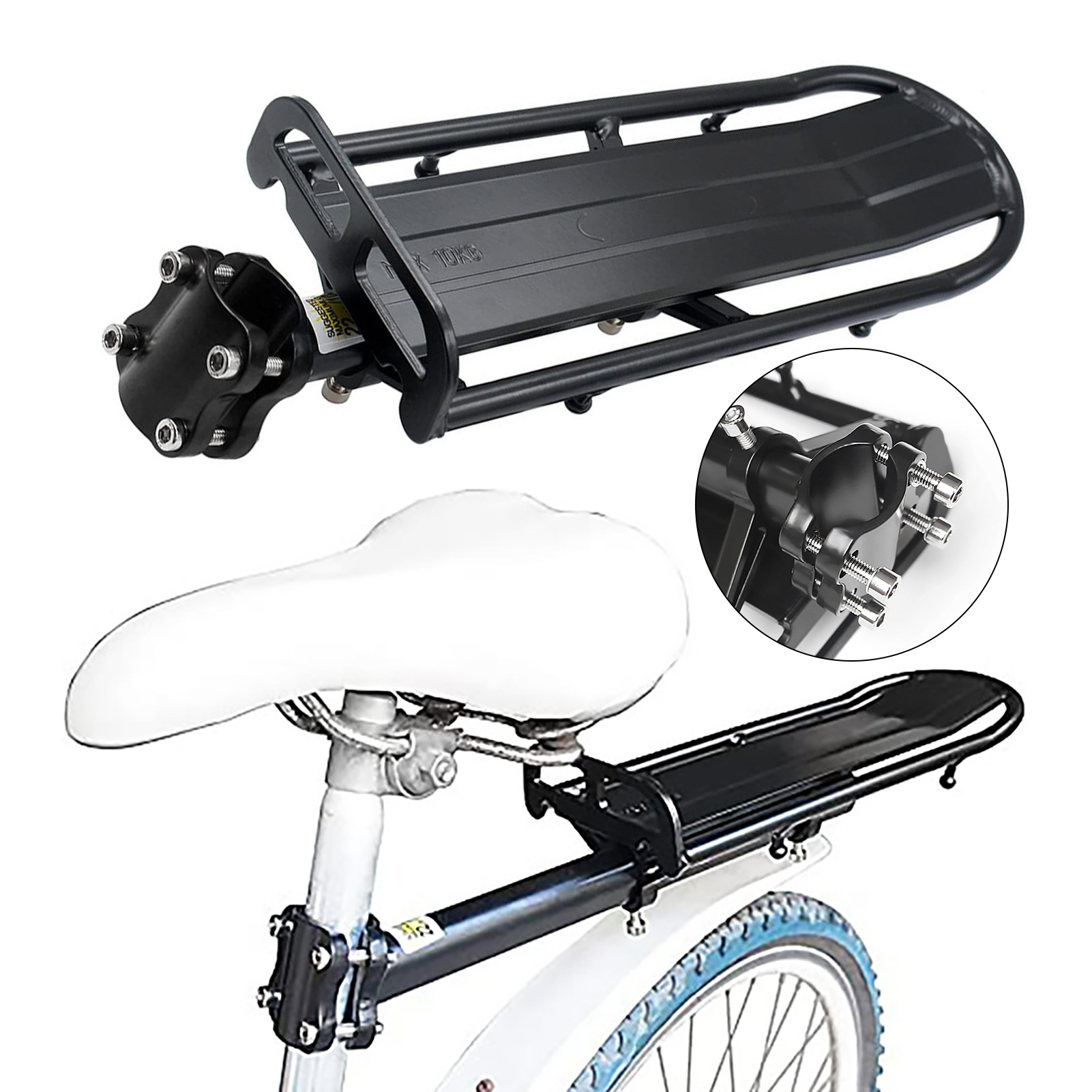 Aqyh Bike Rear Luggage Rack - Retractable Design - Universal Strong ...