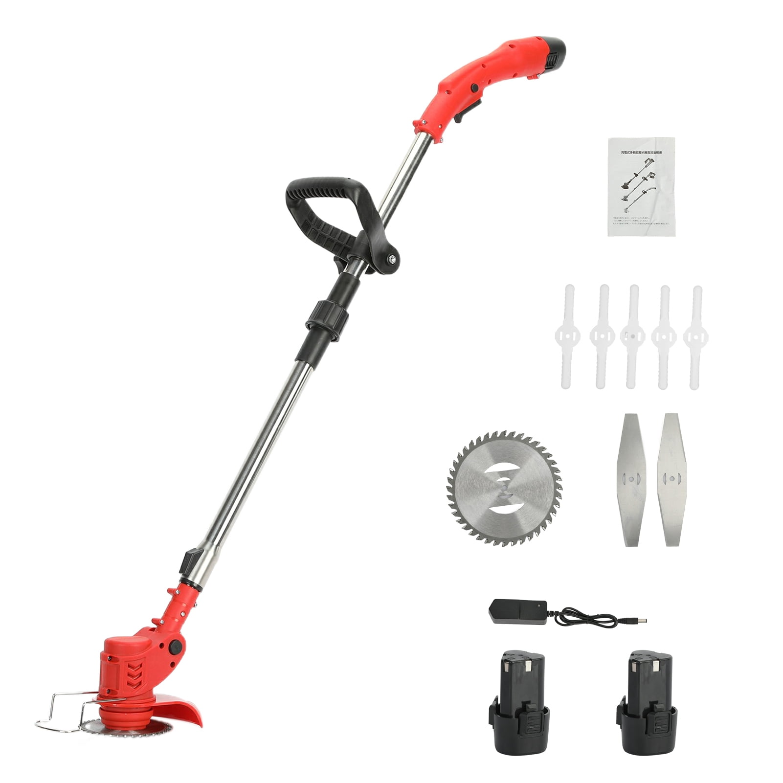 Aqyh Cordless Weed Wacker Grass Trimmer - 12V Electric Weed Eater ...