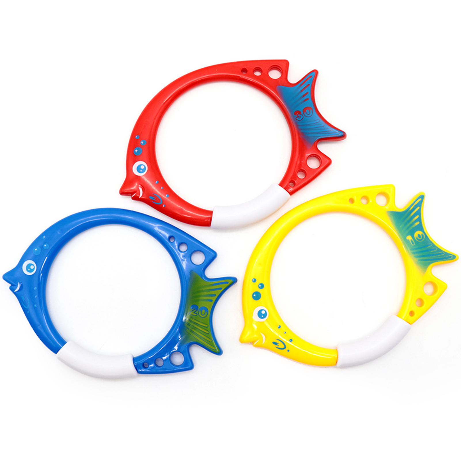 Aqyh Diving Fish Ring - 3Pcs Cartoon Safety Plastic Swimming Pool ...