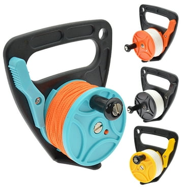 Scuba Diving Compact Finger Spool with Plastic Handle 65ft - Orange ...