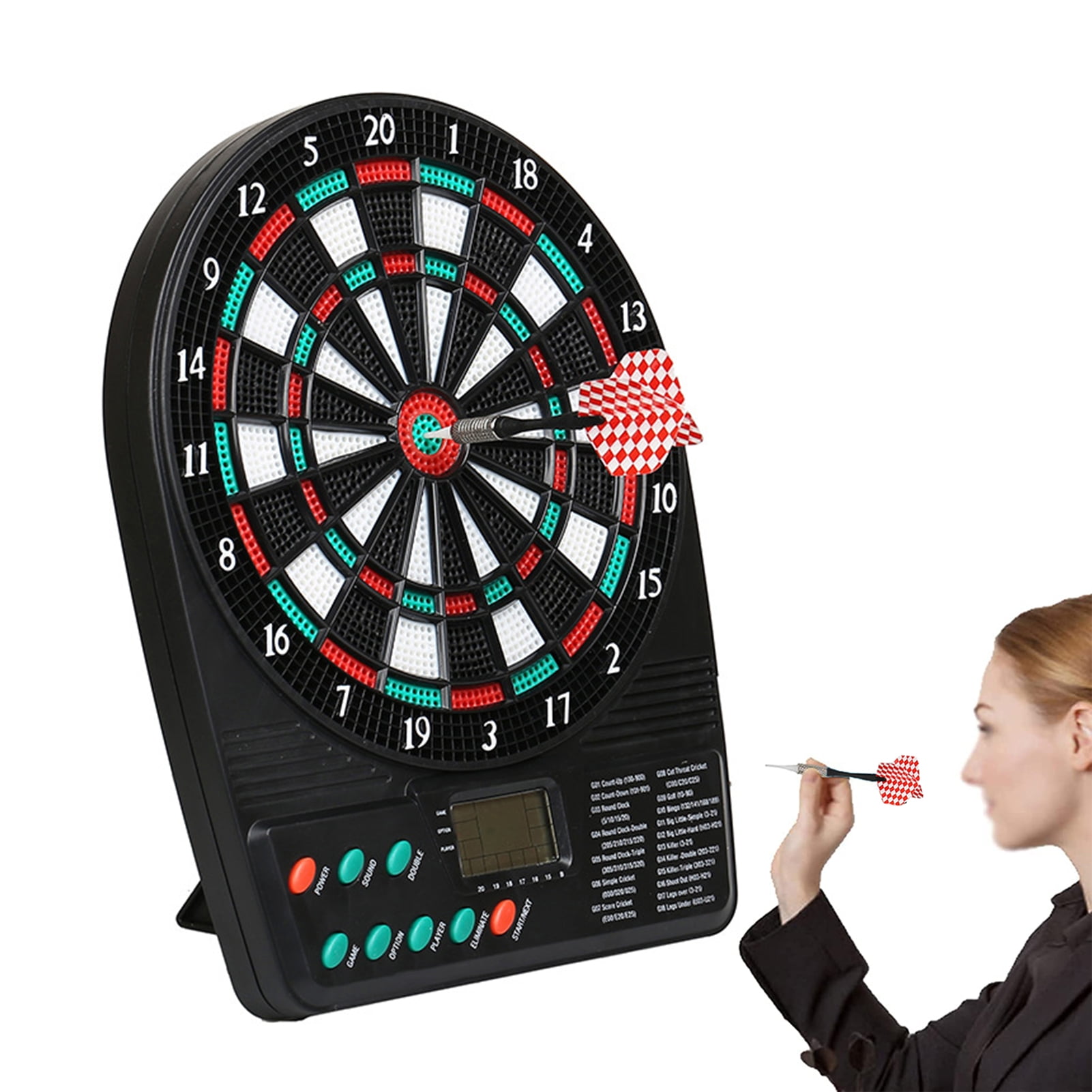 Aqyh Electronic Dart Board - Electric Dartboard with LCD Screen, Auto ...