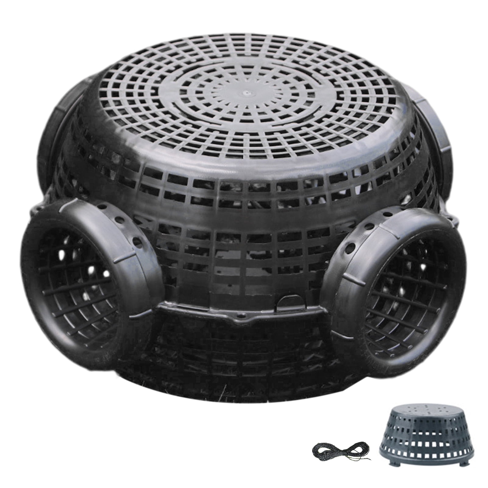 Aqyh Fishing Bait Trap - 4/6 Holes, Heavy Duty Fine Mesh, Portable ...