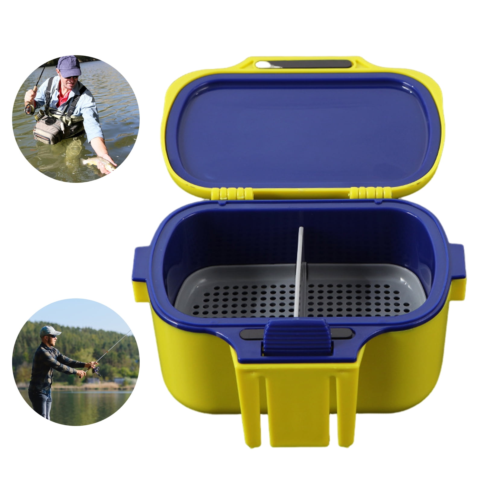 Aqyh Fishing Live Bait Box - Waterproof with Breathable Hole, Live ...