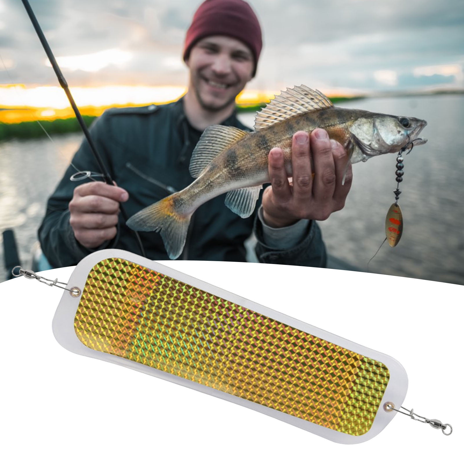 Aqyh Fishing Spot Reflective Flasher for Trolling, Salmon Trout Fishing ...