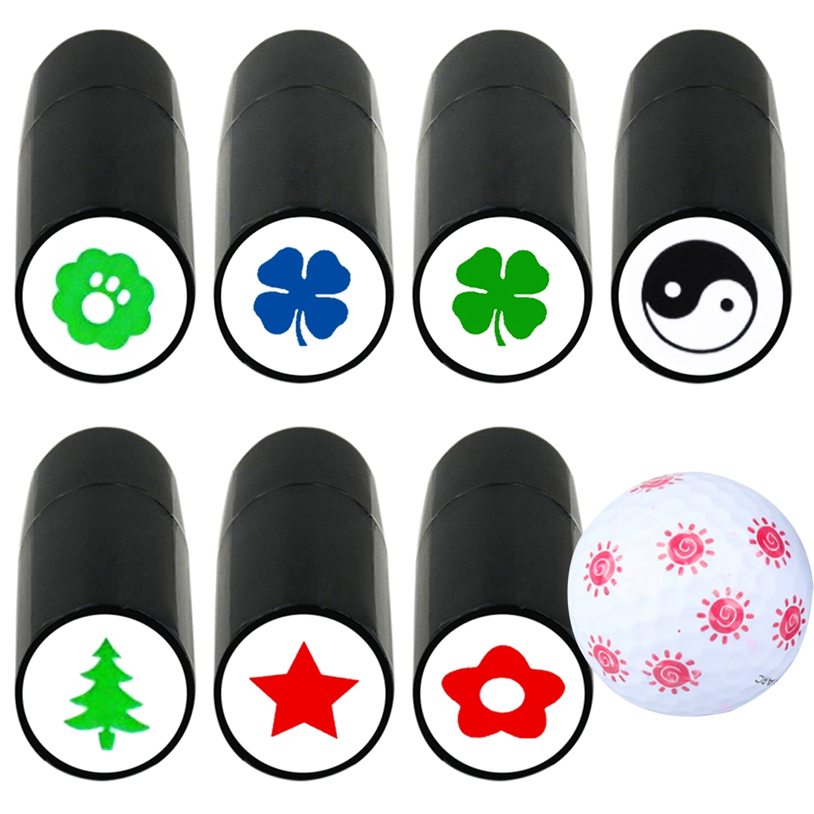 Aqyh Golf Ball Stamper - Reusable Golf Ball Stamper Bright Colors Not ...