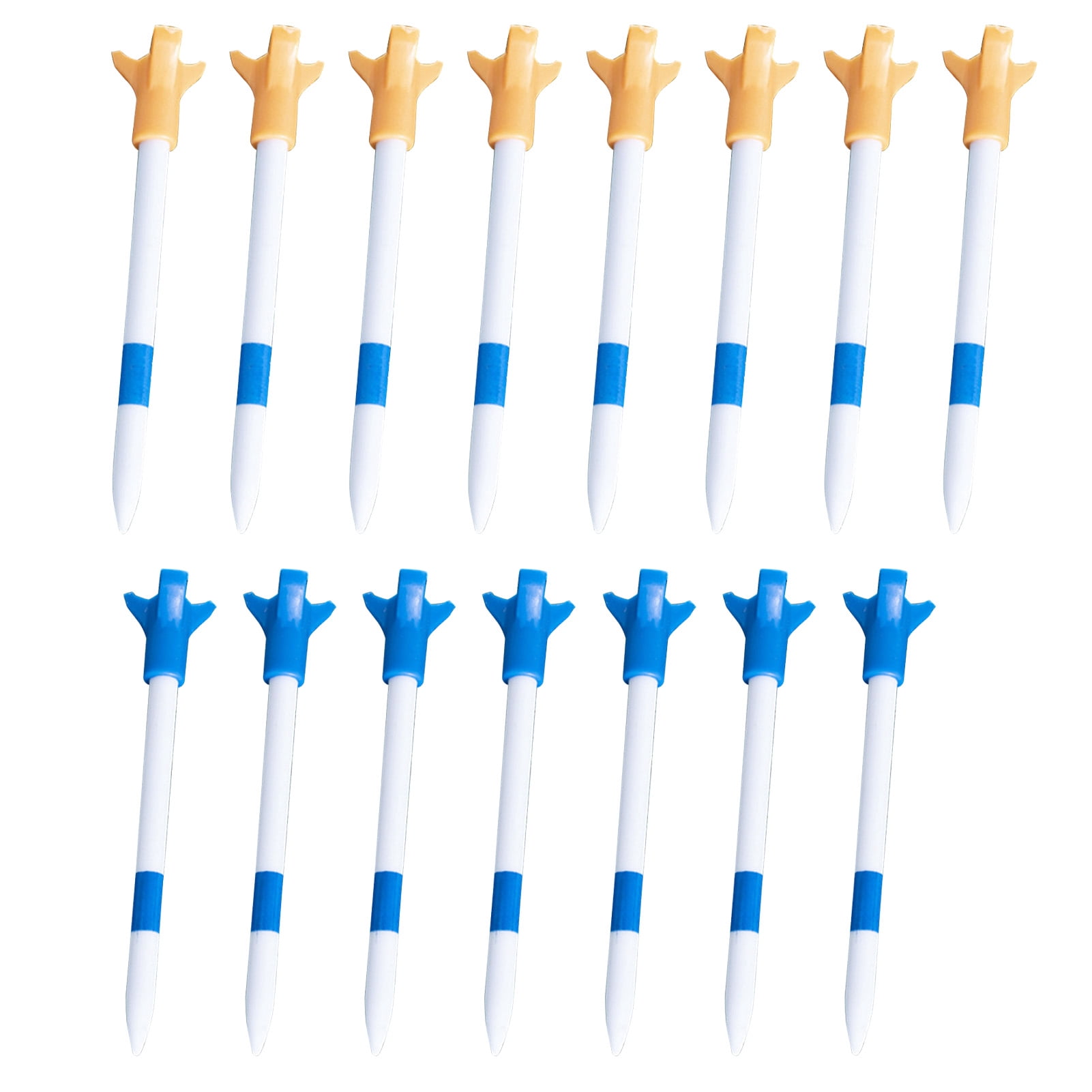 Aqyh Golf Tee Spike Set - 15Pcs 84MM Sharp Tip Plastic Golf Ball Holder ...