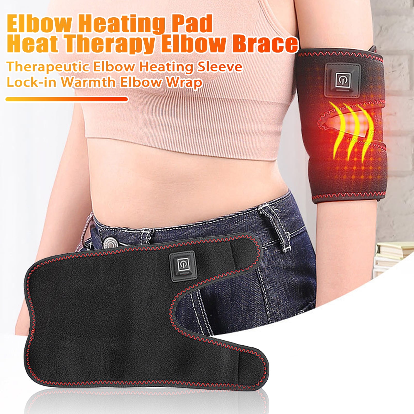 Aqyh Heated Elbow Brace for Tendonitis and Tennis Elbow, Elbow Heating ...