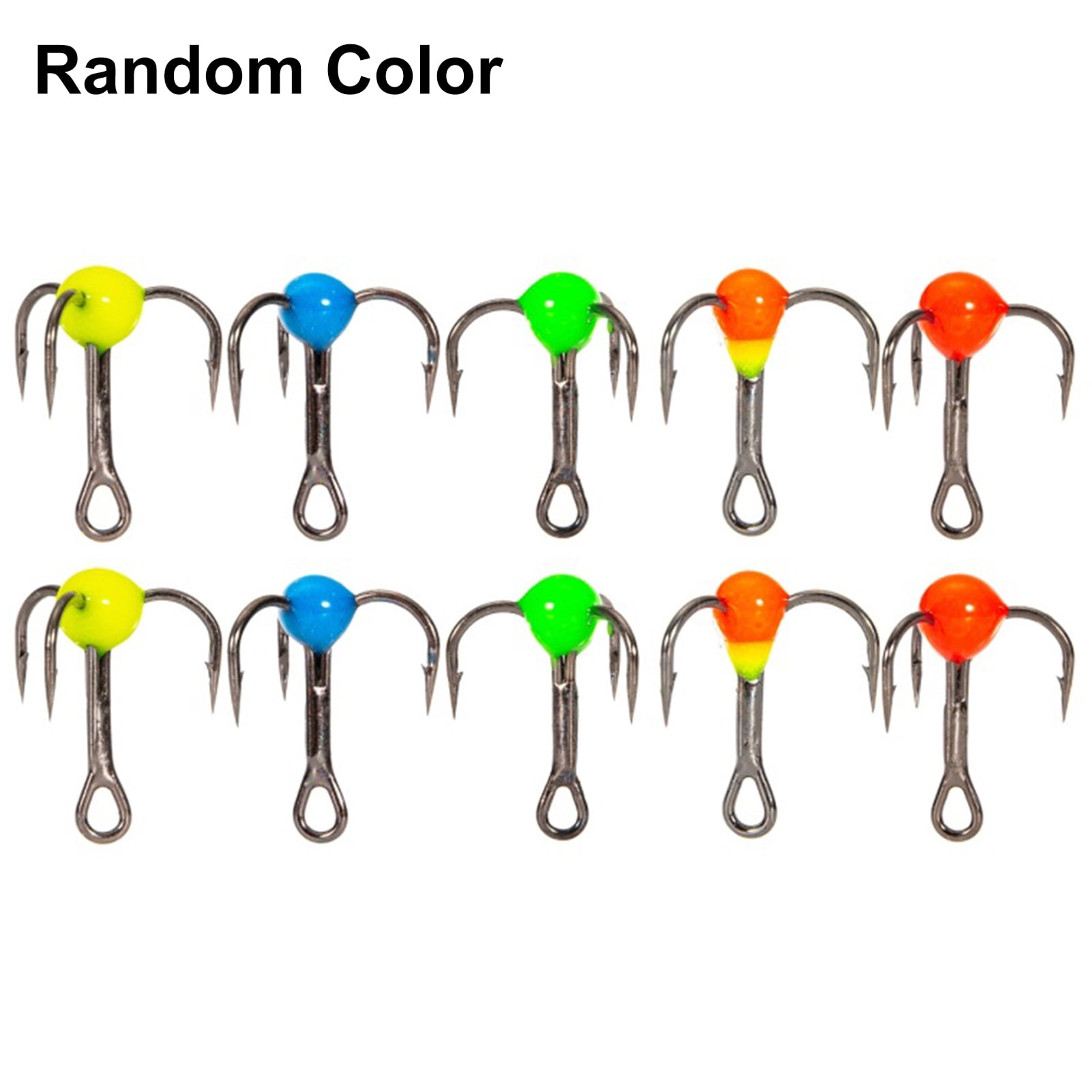 Aqyh Ice Fishing Treble Hook - 10Pcs/Box Mini Rust-Resistant High ...