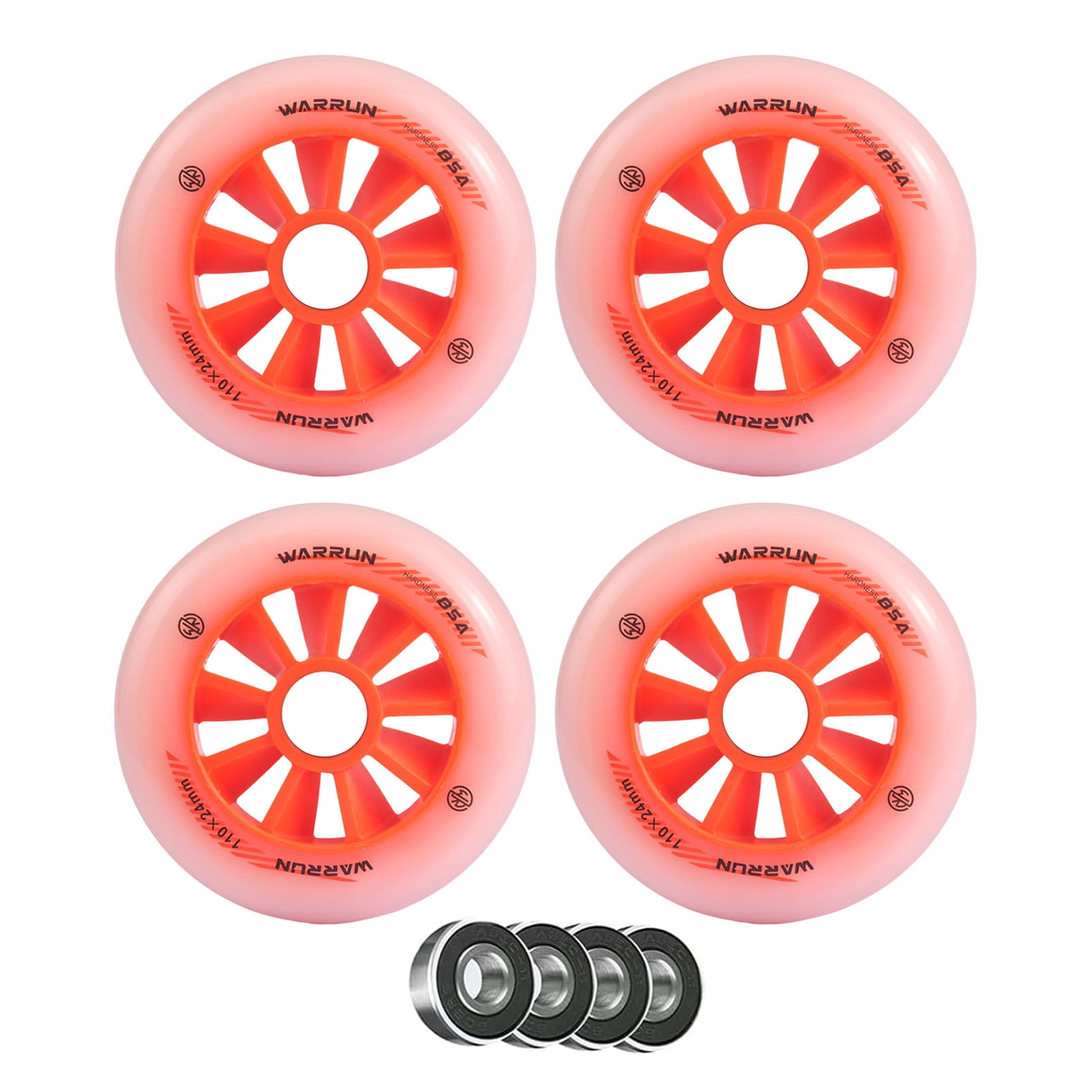 Aqyh Inline Skate Wheels - 4 Pack 90/100/110mm Replacement Wheels with ...