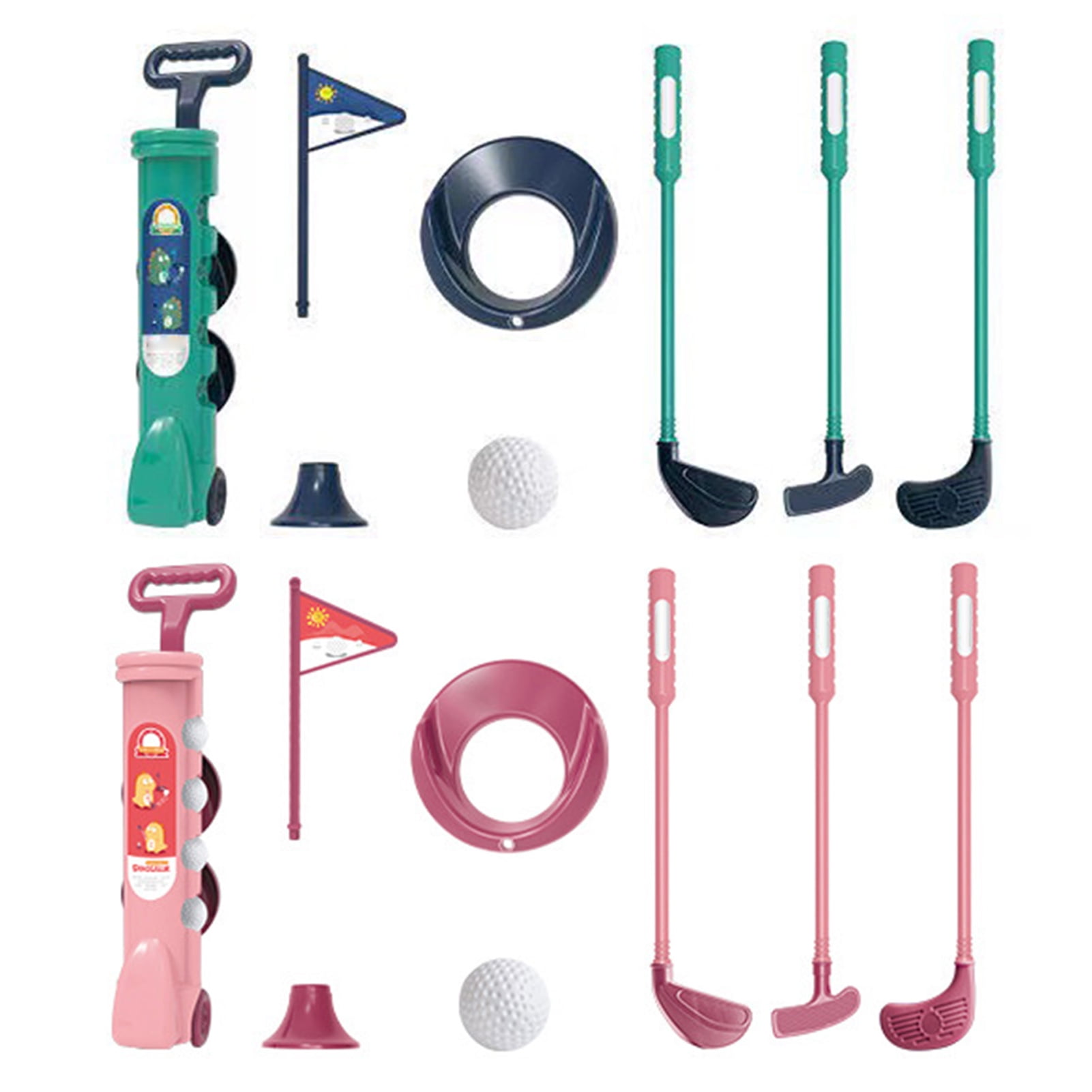 Aqyh Kids Golf Toys - 1 Set Game Play Set with Golf Club 4 Balls Flag ...