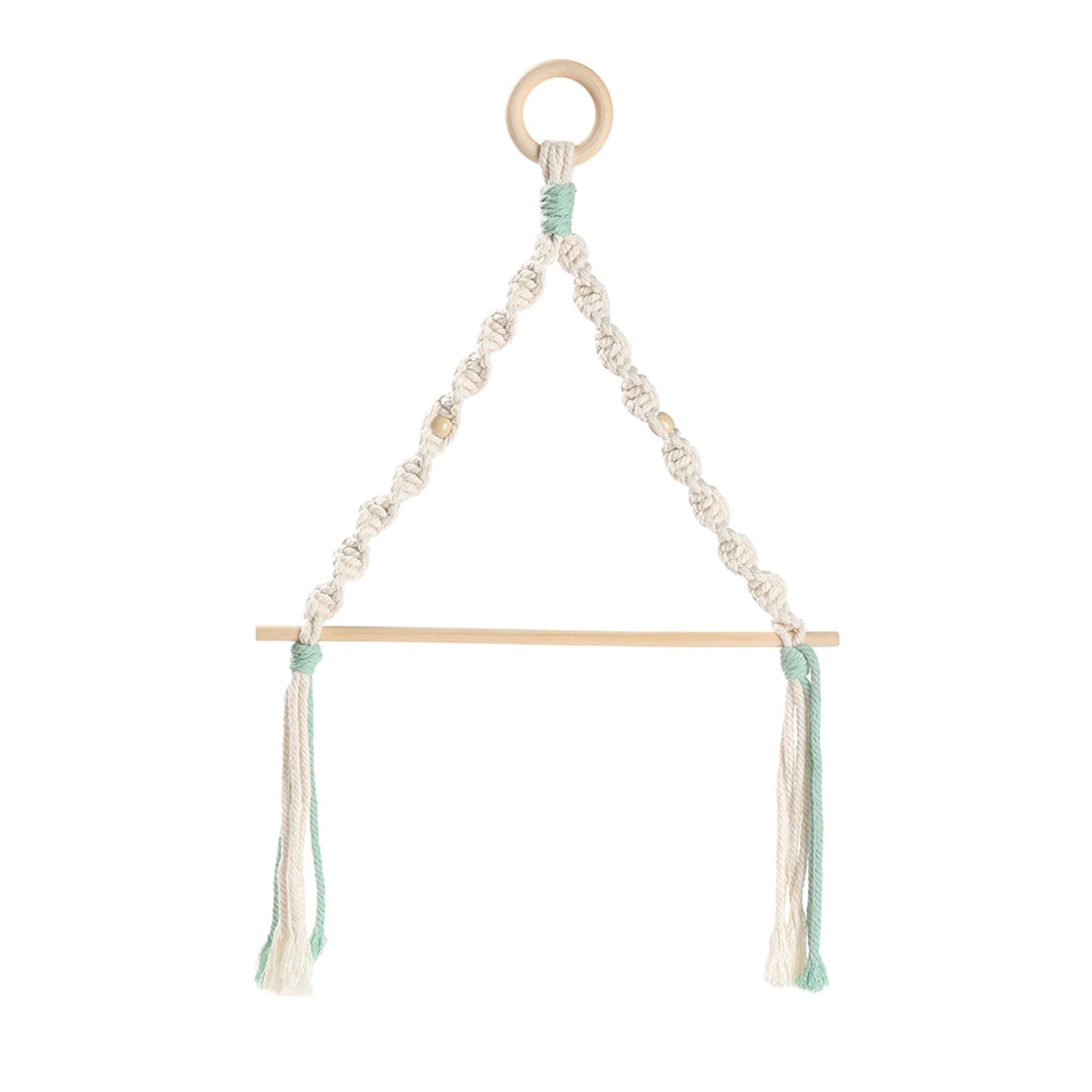 Aqyh Macrame Paper Towel Holder - Smooth Stick, Multipurpose Outdoor ...