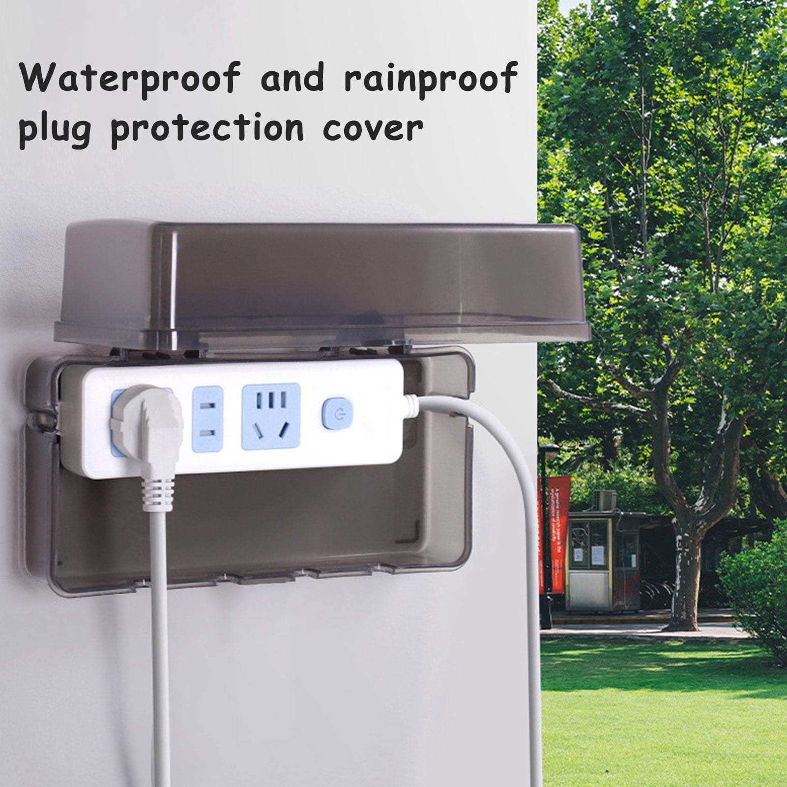 Aqyh Outdoor Waterproof Power Strip Box Rain-proof, Weather Proof, Wall ...