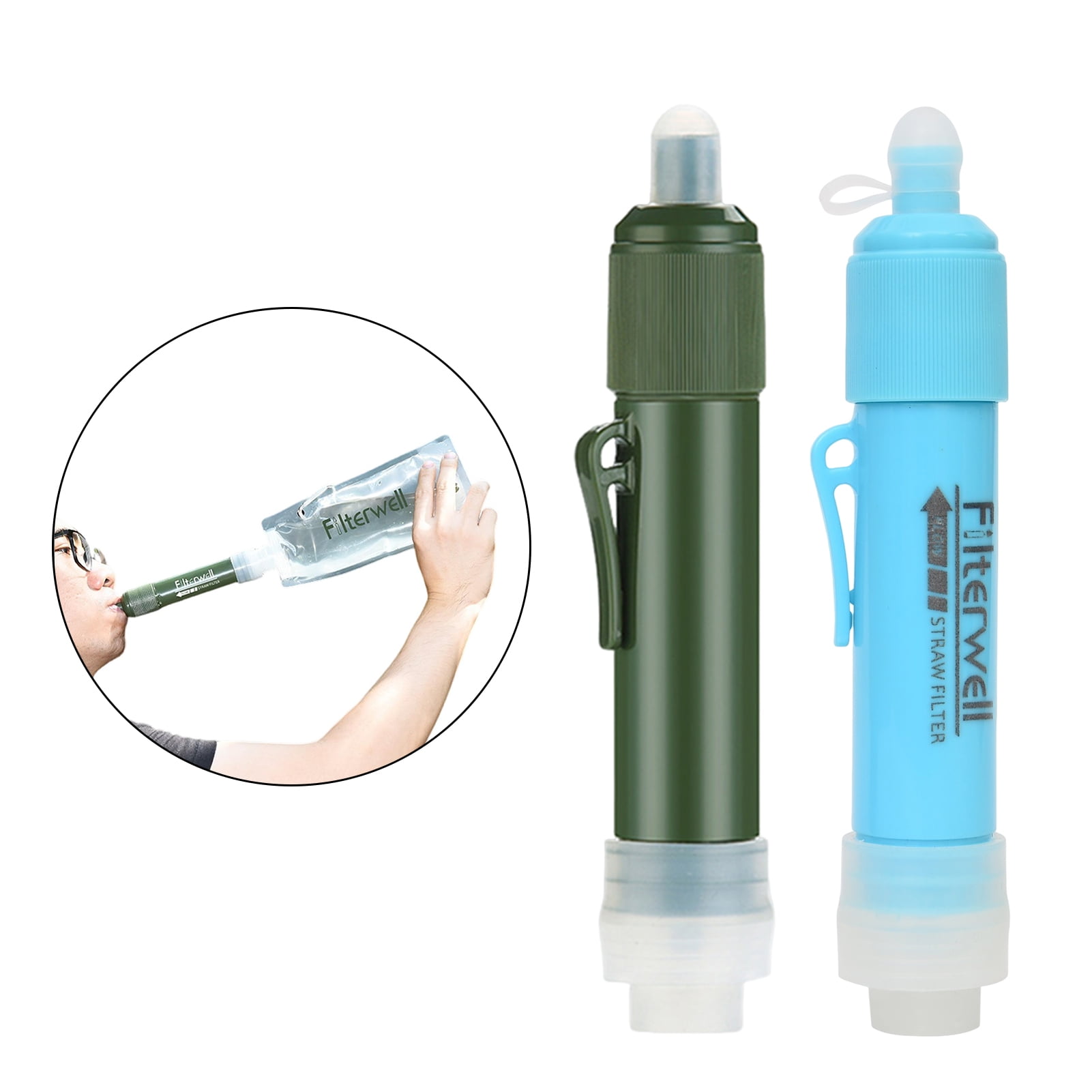 Aqyh Personal Water Filter Straw - Mini Water Purifier Survival Gear ...