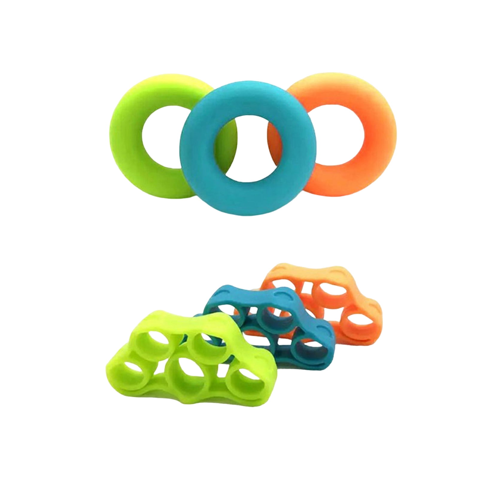 Aqyh Silicone Grip Strength Trainer - 6/9 Pcs Ring Egg Ball Finger ...