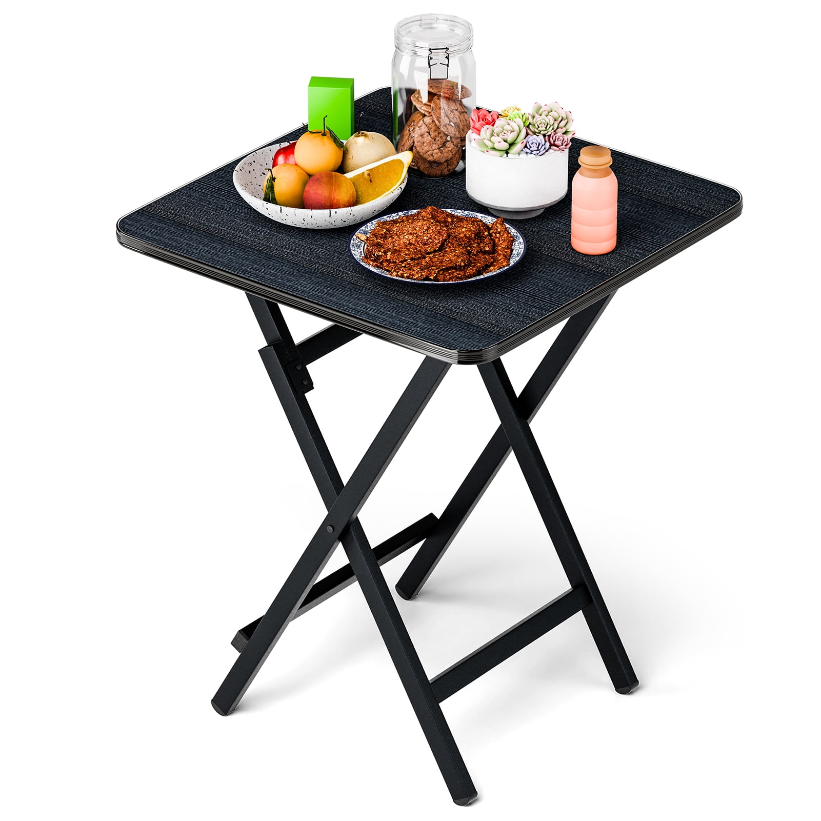 Aqyh Small Folding Table & TV Tray - TV Dinner Tray Table for Small ...