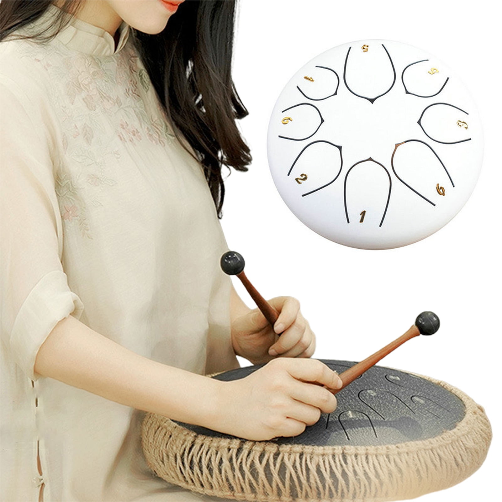 Aqyh Steel Tongue Drum - Rain Chime Hand Drums, Sound Healing ...