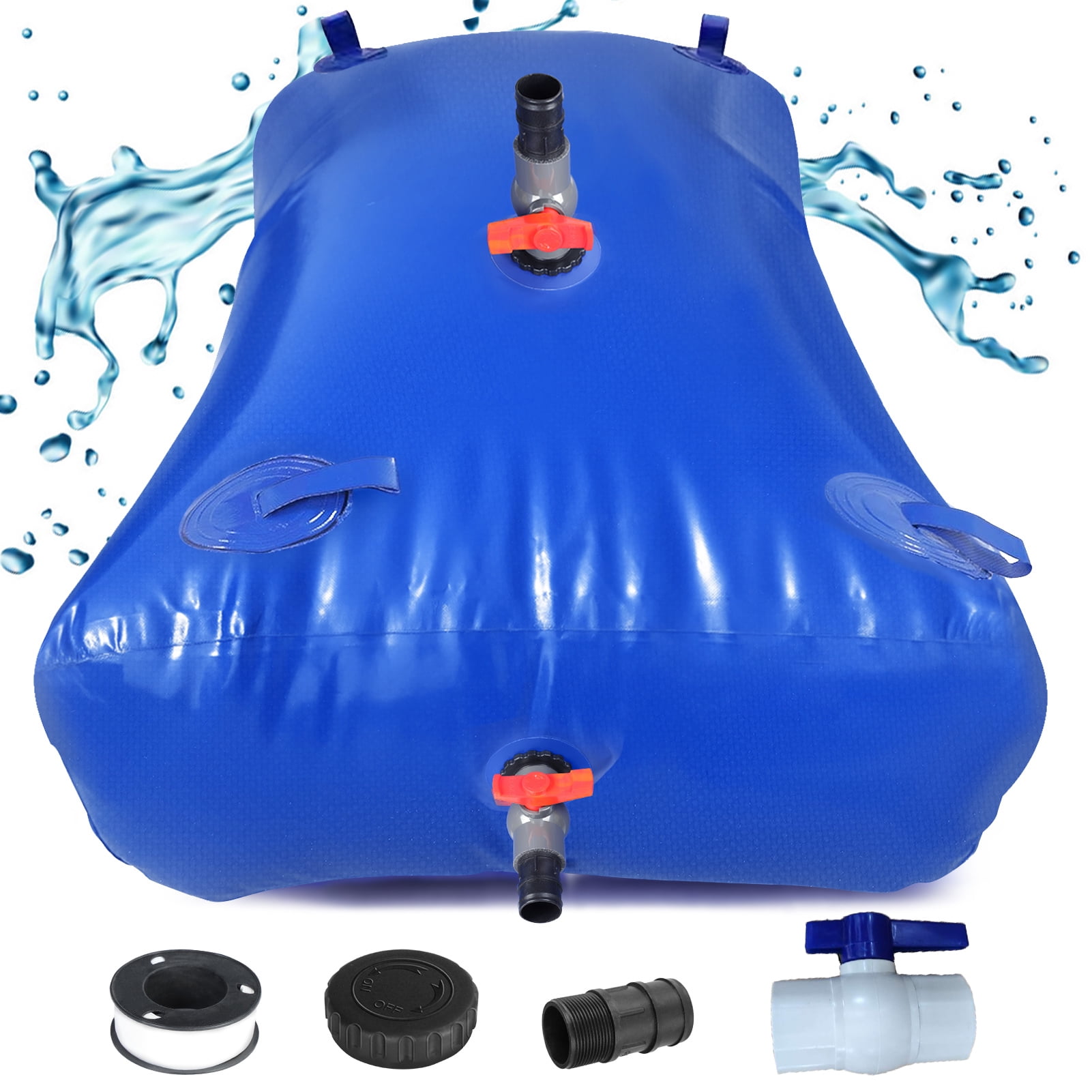 Aqyh Water Bladder, 264 Gal Portable Water Tank with Faucet & Pull ...