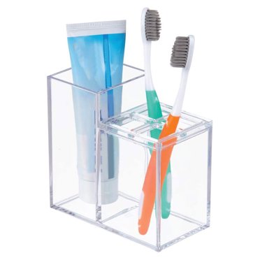 Better Homes & Gardens Glimmer Mosaic Glass Toothbrush Holder, Shiny ...