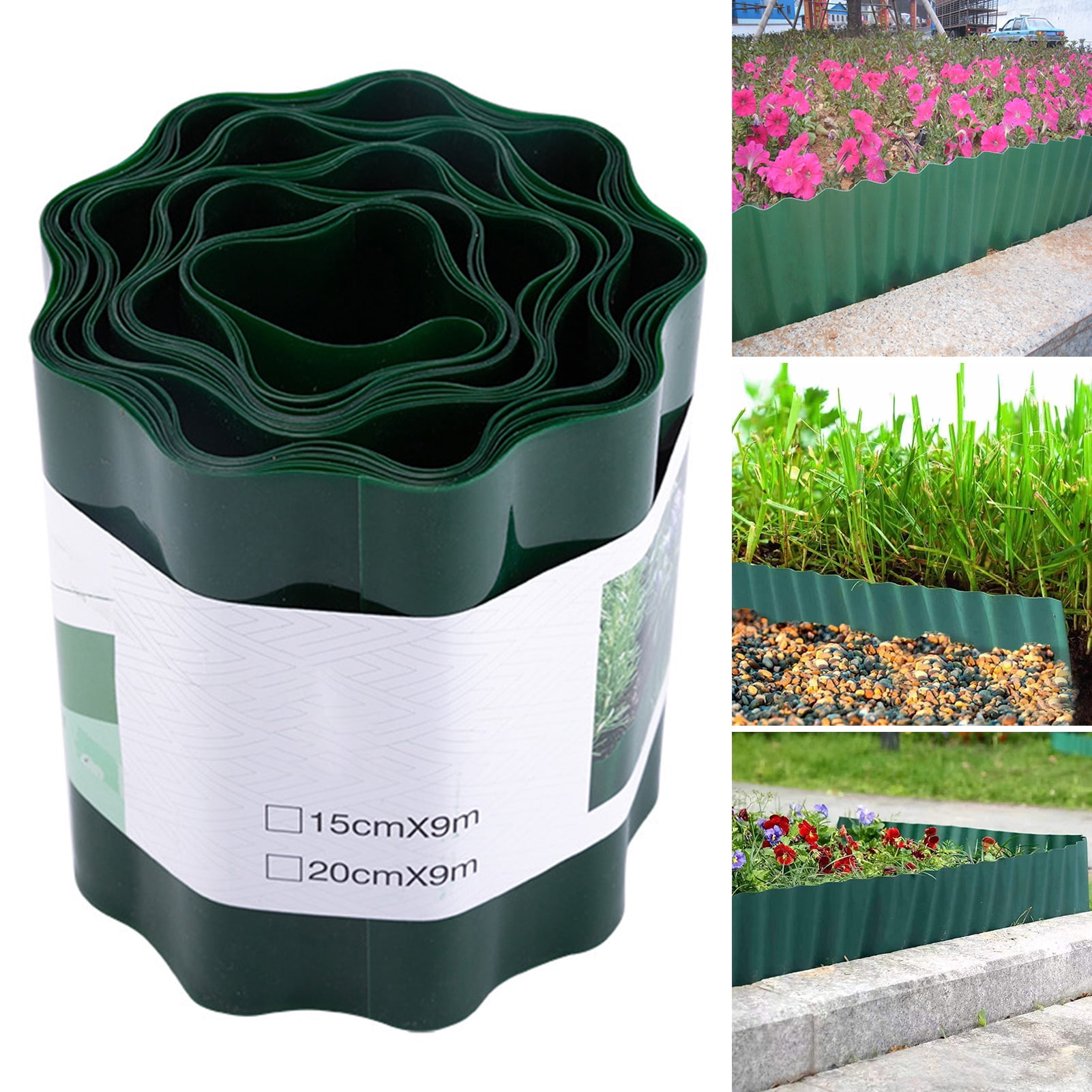 Aqzb Corrugated Fence - 1 Roll, Moisture-Resistant, Landscape Edging ...