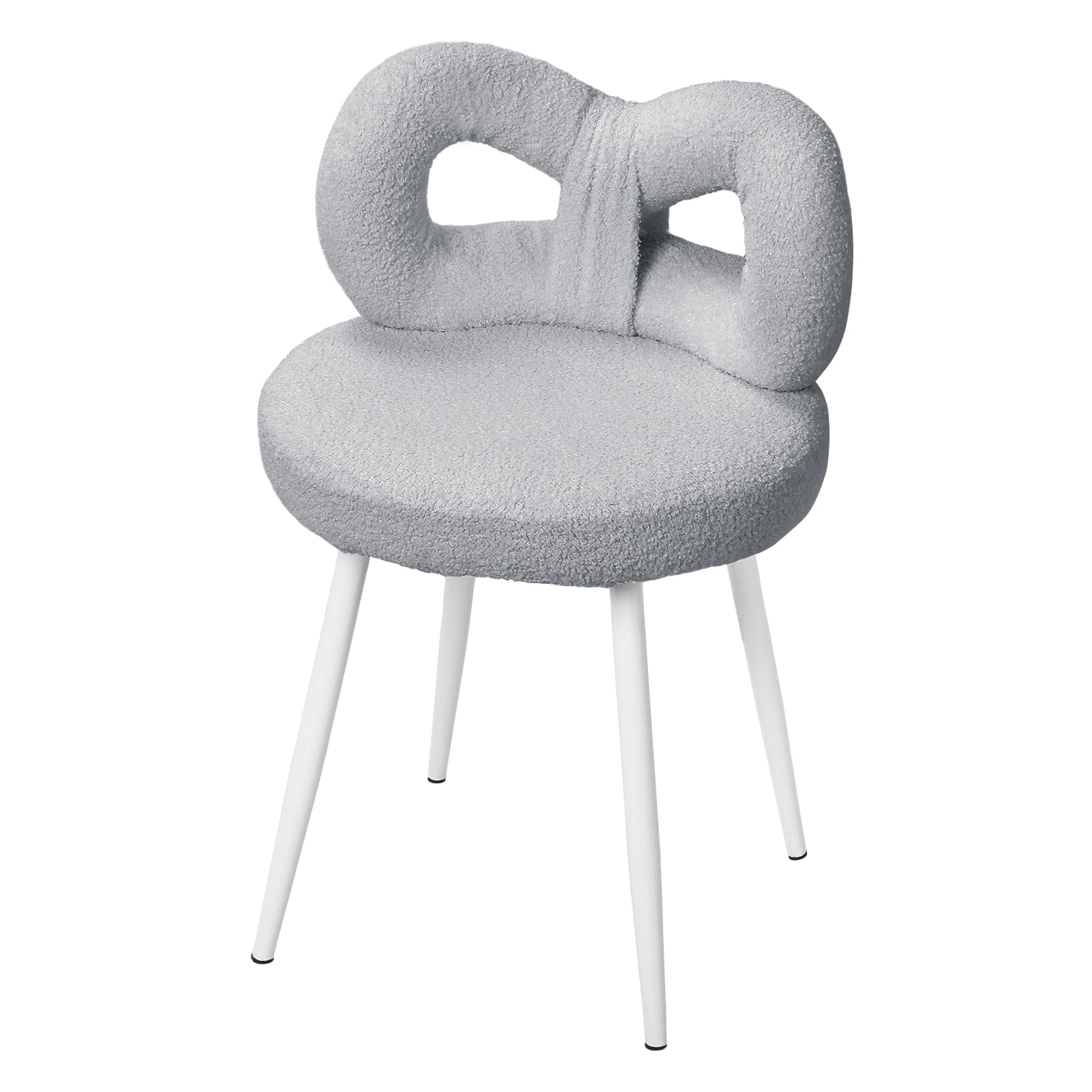 Aqzb Dressing Chair with Bow-knot Backrest, High Stability Armless ...