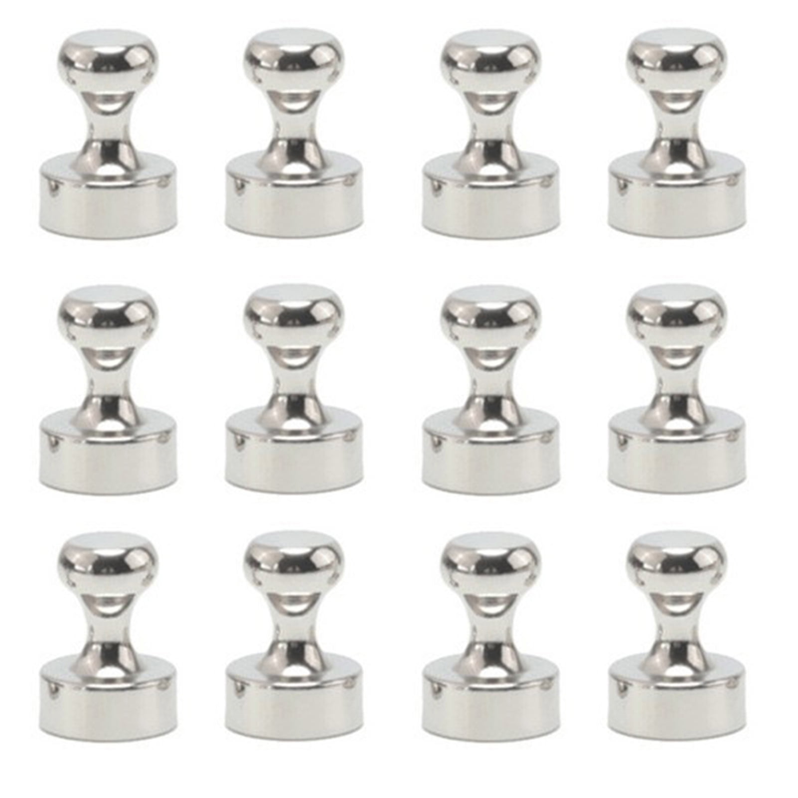 Aqzb Magnetic Push Pins - 12Pcs Strong Suction Metal Magnets - Multi ...