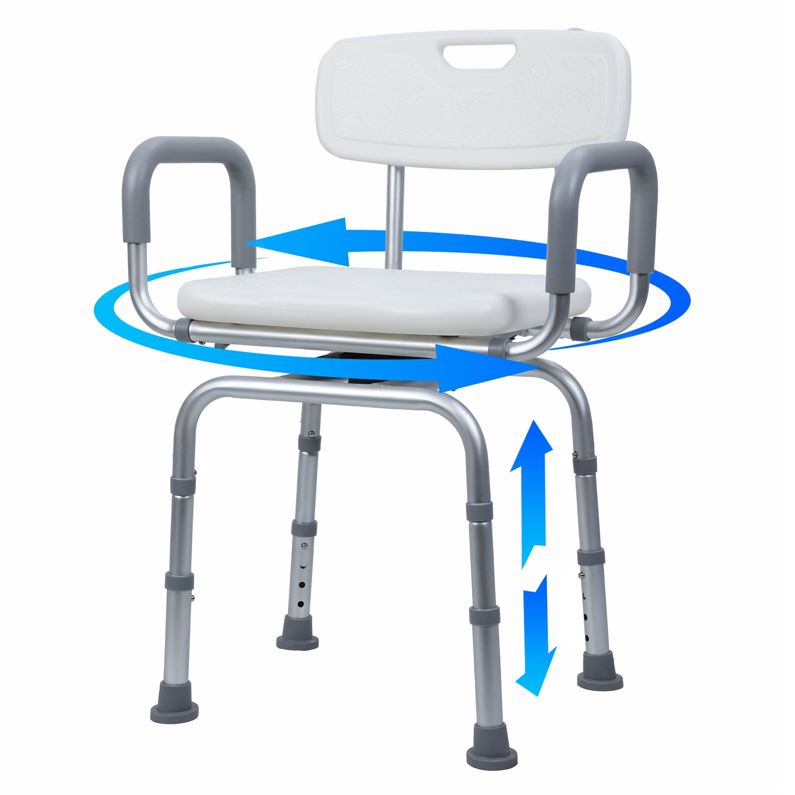 Aqzb Swivel Shower Chair, Elderly Rotating Shower Seat, Shower Chair ...