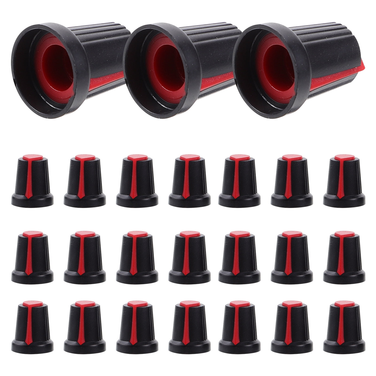 Ar Red Guitar Sound Knob Volume Tone Control Caps Heart Aluminum ...